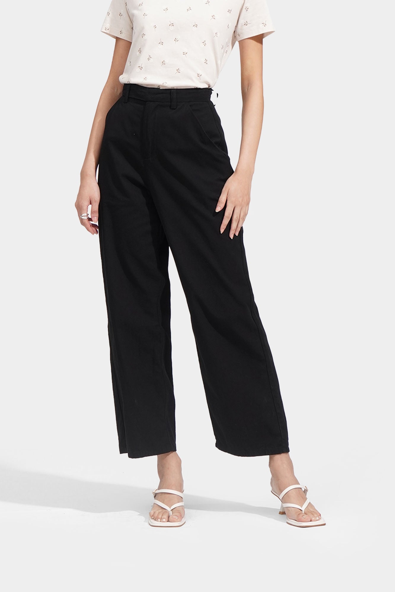 Extended Tab Straight Trousers – ForMe