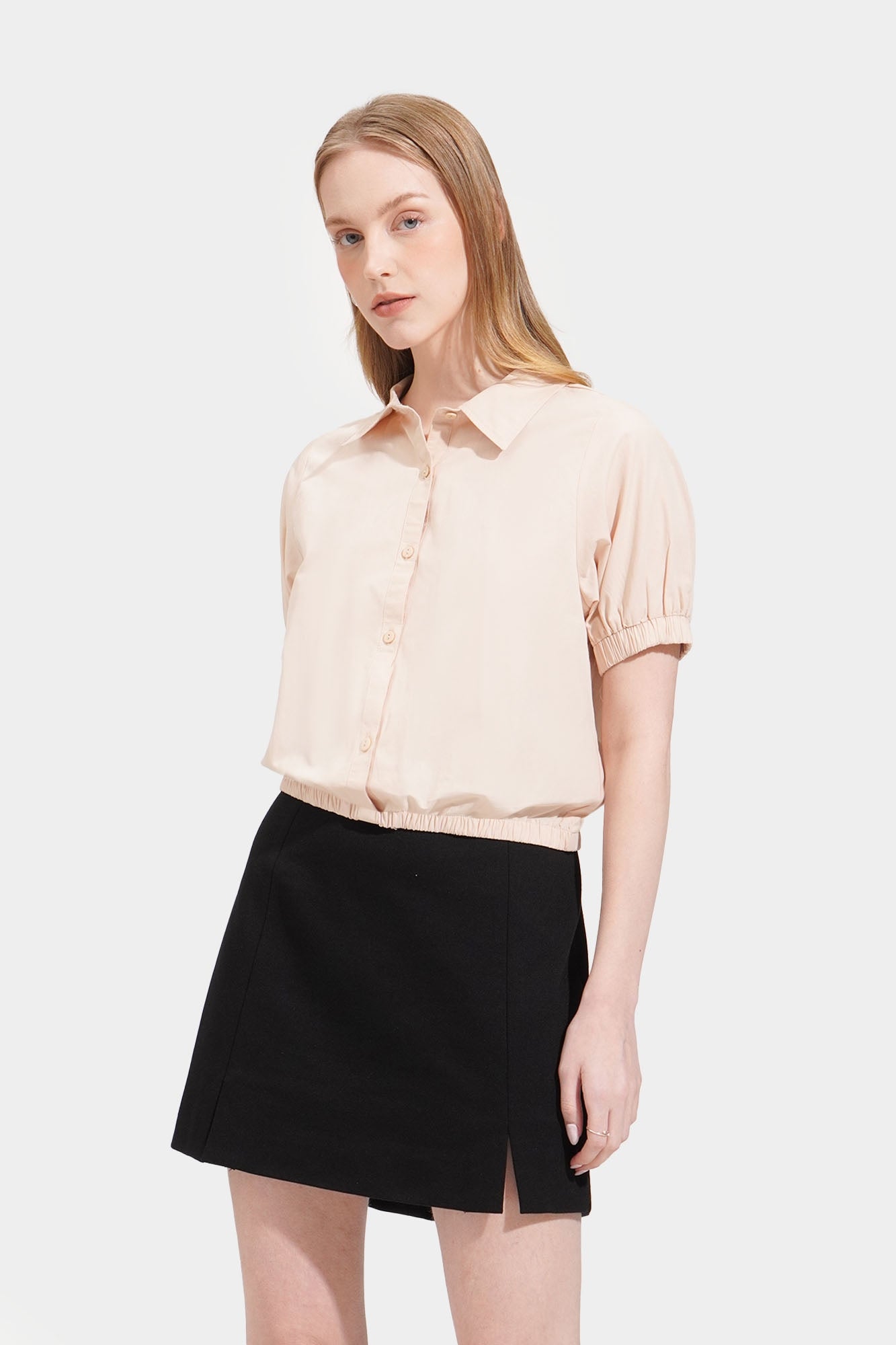 Garterized Sleeves Button Down Shirt – ForMe