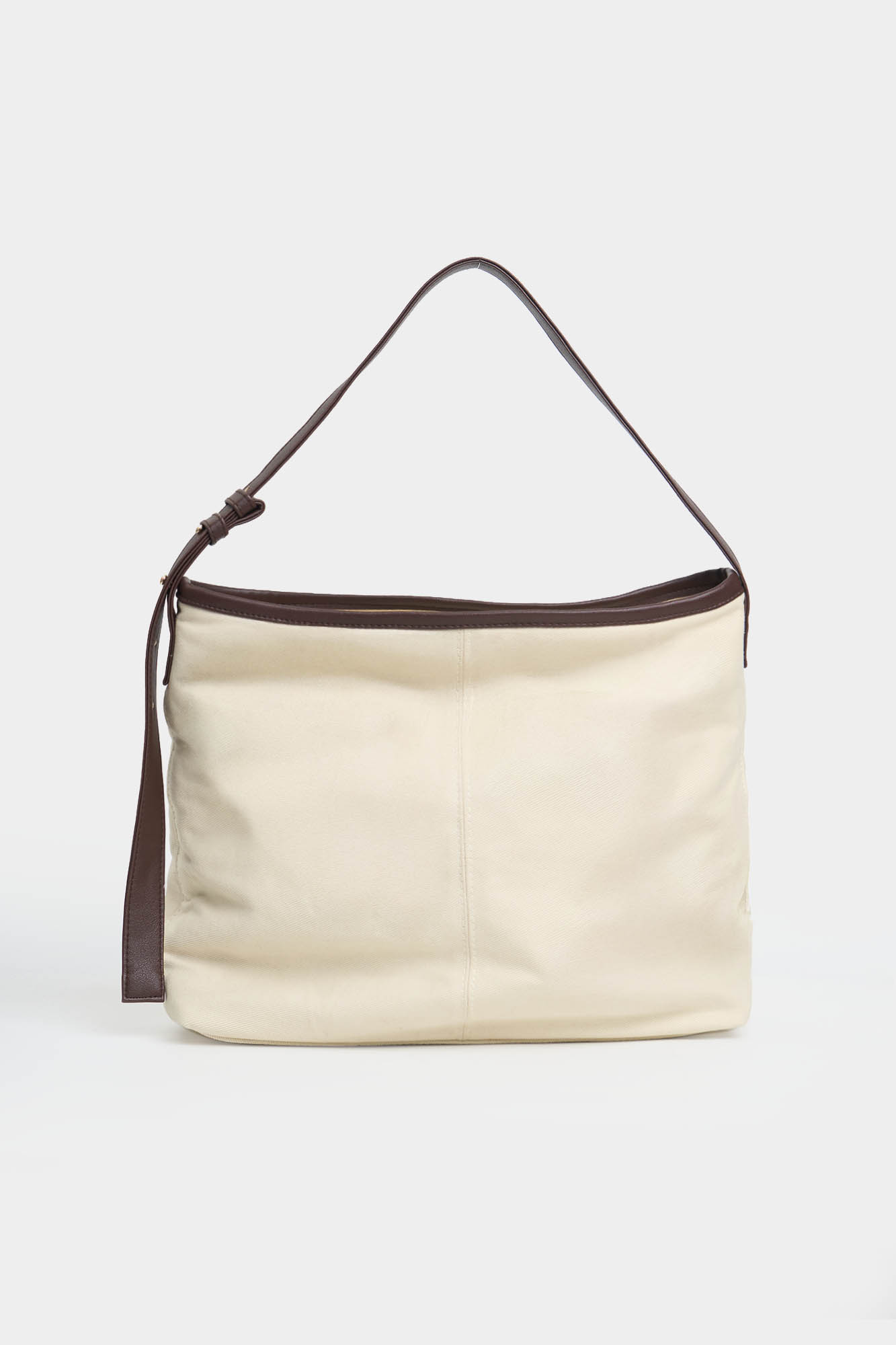 Large Shoulder Bag with Contrast Leather – ForMe
