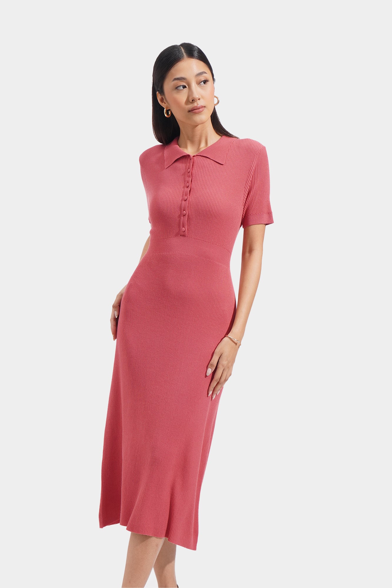 Ribbed Midi Dress – ForMe